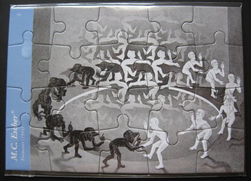 JIGSAWS AND PUZZLES OF ARTWORK BY ARTIST MC ESCHER